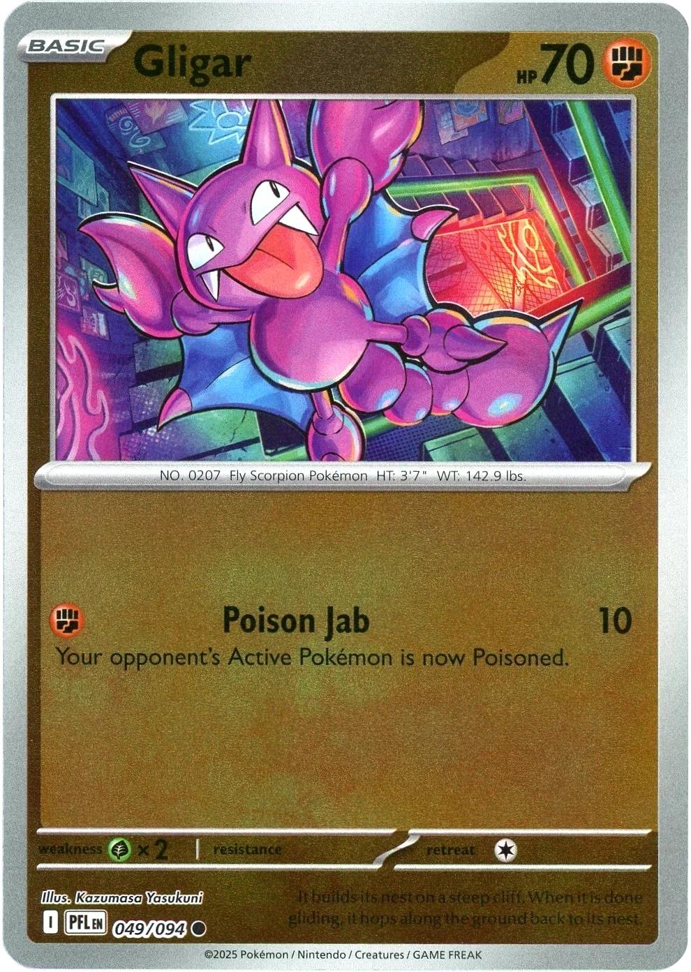 Phantasmal Flames - 049/094 - Gligar - Reverse Holo – Cards Center