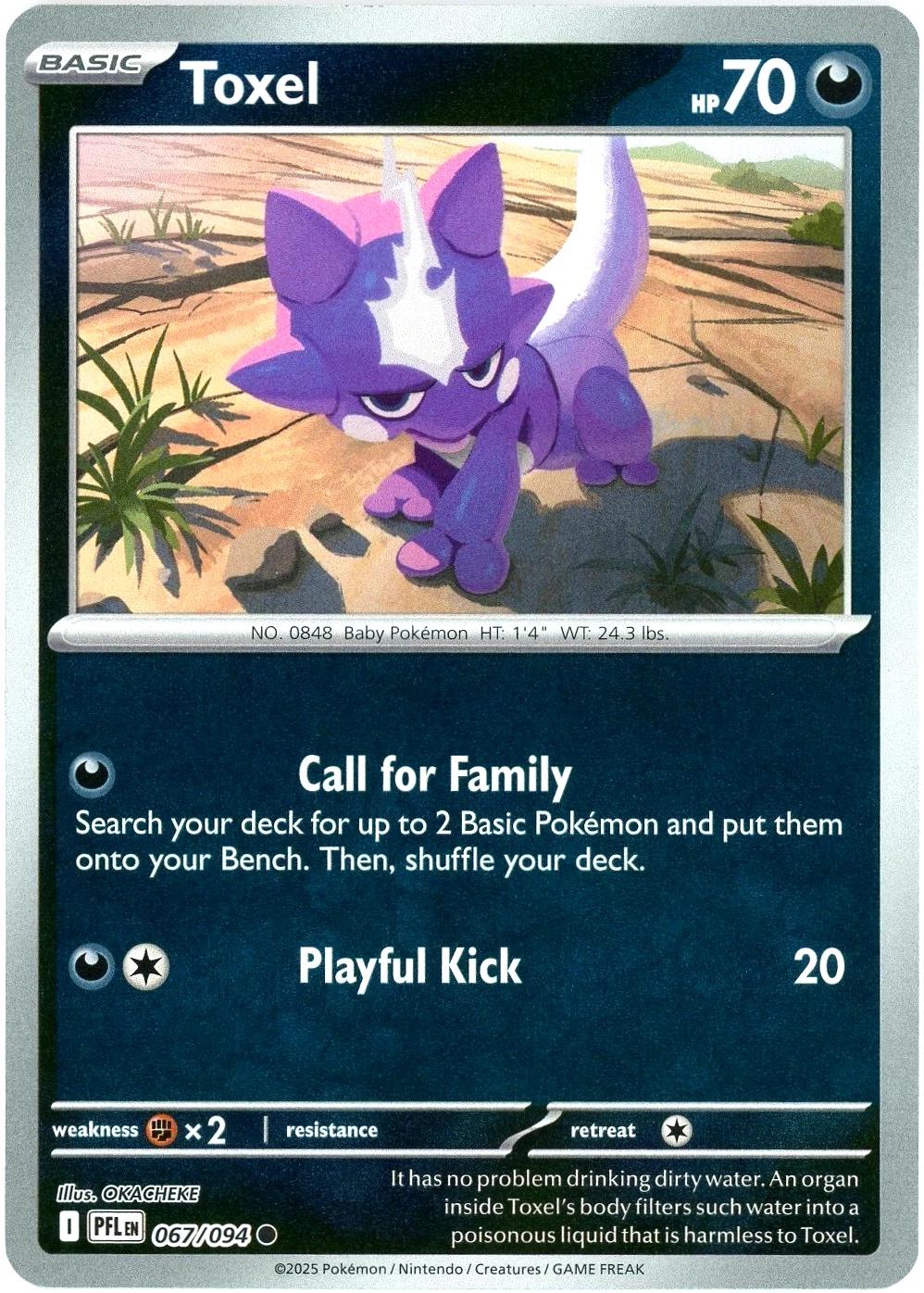 Phantasmal Flames - 067/094 - Toxel - Reverse Holo – Cards Center