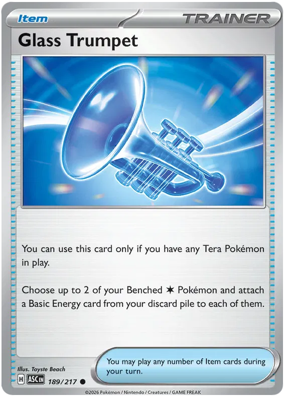 Ascended Heroes - 189/217 - Glass Trumpet – Cards Center