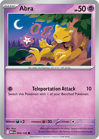 Mega Evolution - 054/132 - Abra – Cards Center